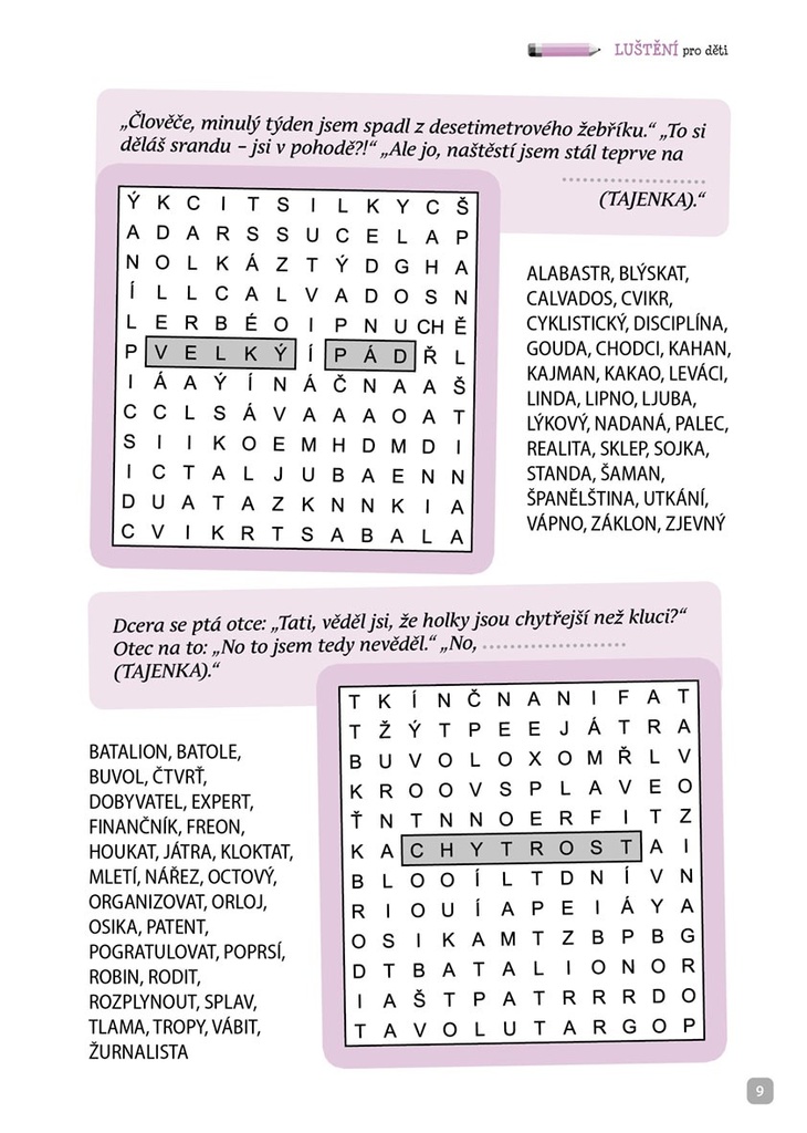 Luštění pro děti - Super vtipy