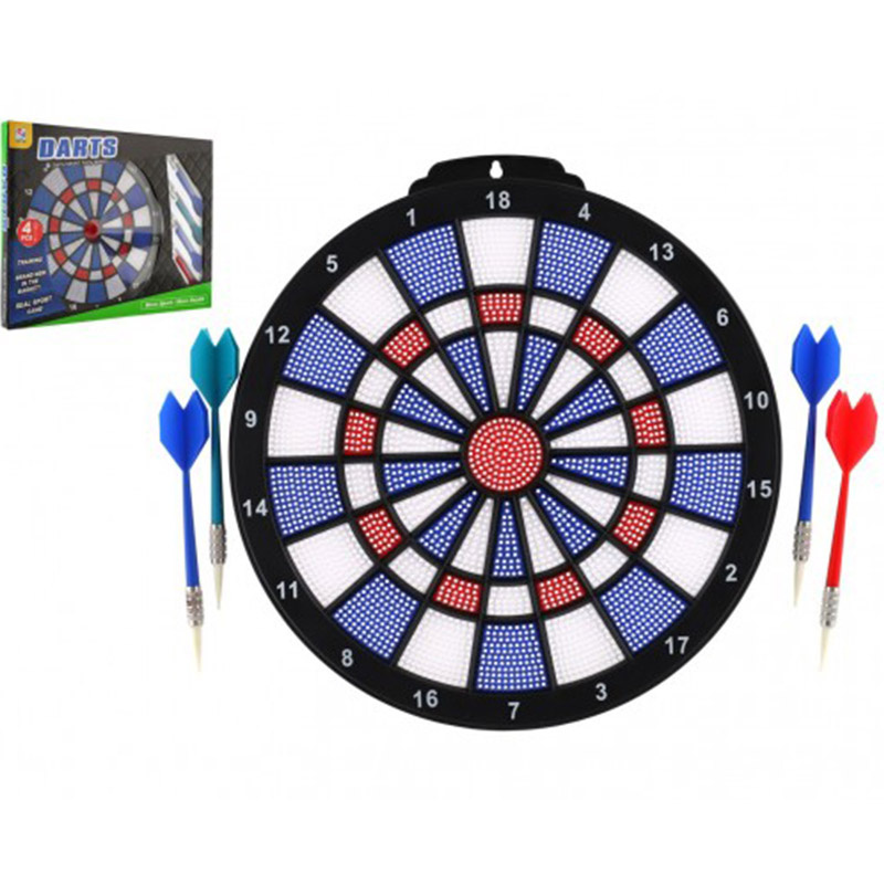 Terč se šipkami 4 ks - průměr 28 cm